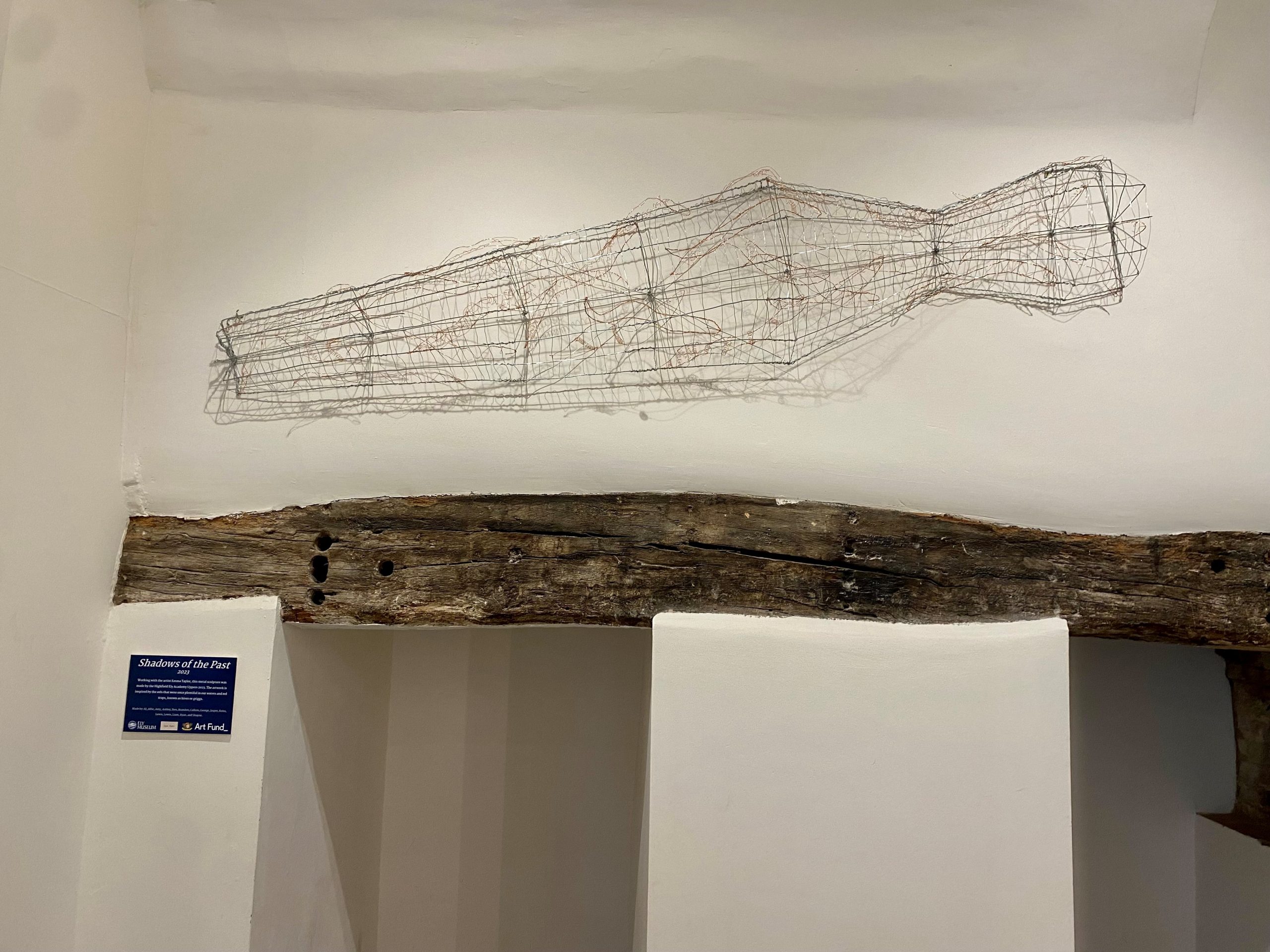 Eel inspired sculpture installed at Ely Museum - Ely Museum