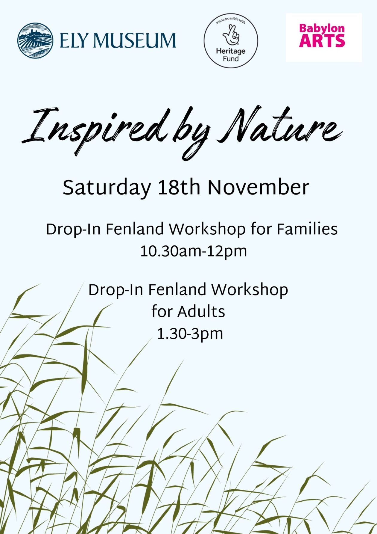 Inspired By Nature Workshops - Ely Museum