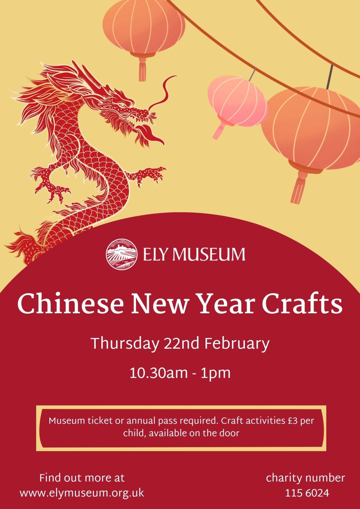 Chinese New Year Crafts in February Half Term - Ely Museum